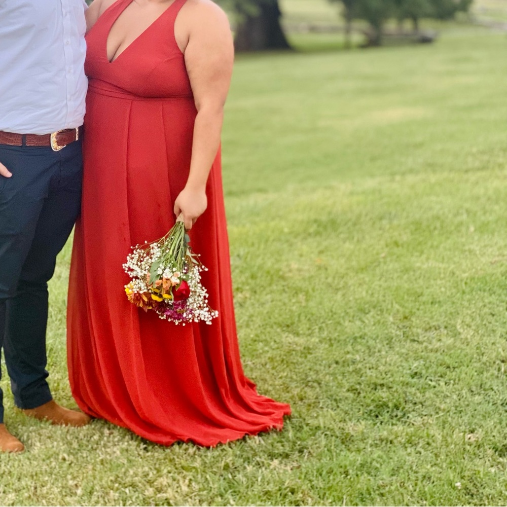 Azazie Formal Dress Rust Color - Gem